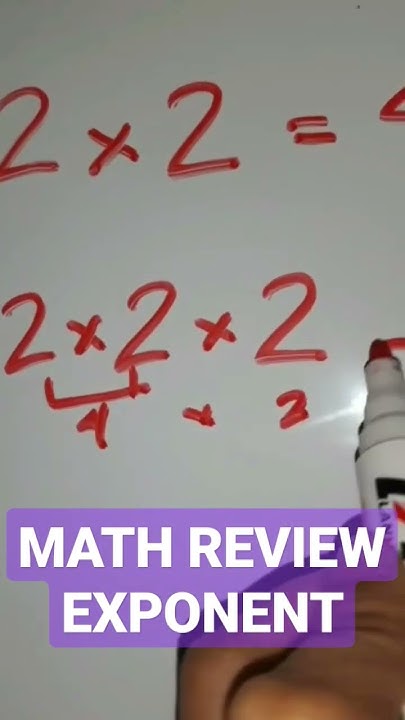 MATH REVIEW EXPONENT #tutorial #shortvideo #viral #tutorials #math # ...