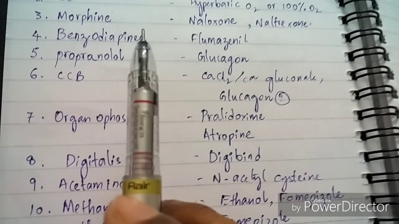 Drugs and heavy metal poisoning and their antidotes - YouTube