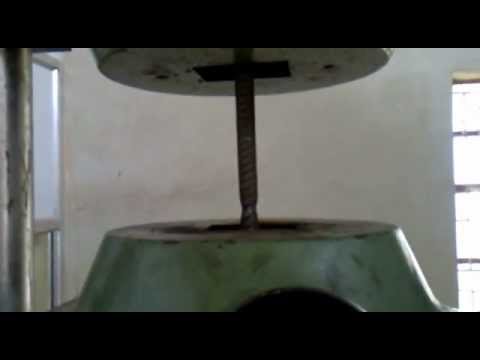 Tensile Strength Test of Steel - YouTube