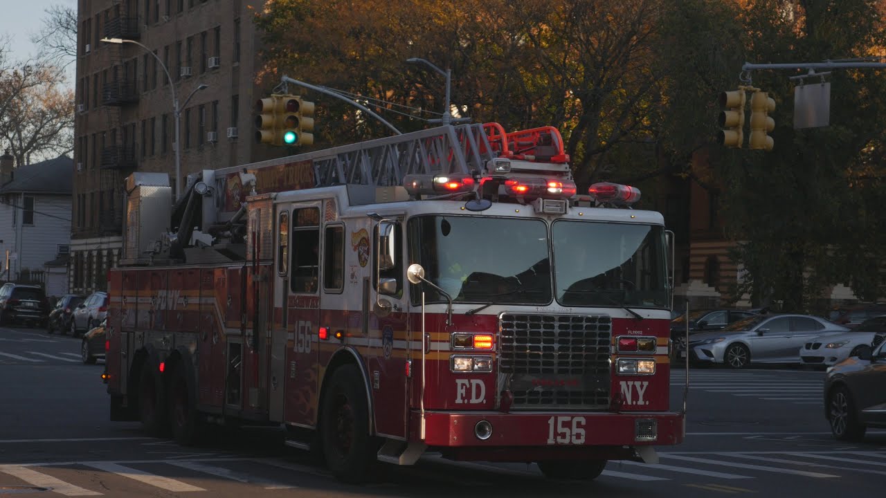 Tree Down for FDNY Ladder 156 'Highway Truck' - YouTube