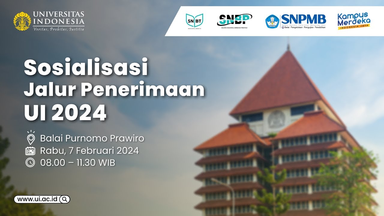 Live: Sosialisasi Jalur Penerimaan UI 2024 - YouTube