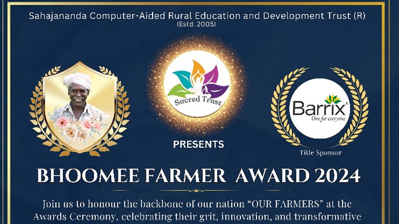BHOOMEE FARMER AWARD 2024............ - YouTube