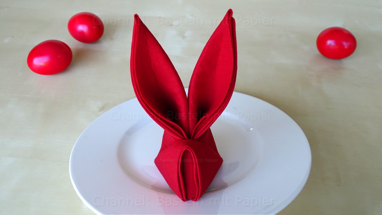 Servietten Falten Für Ostern