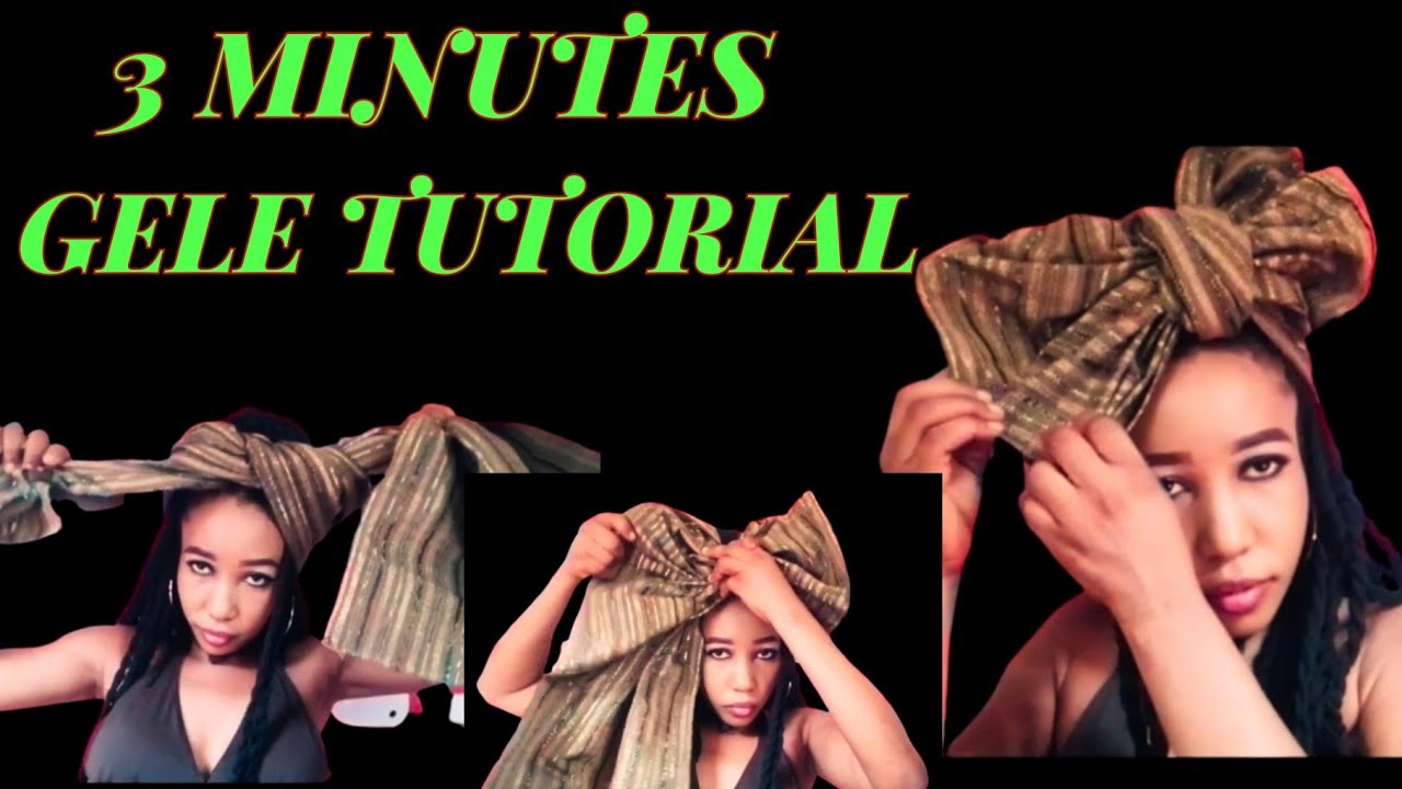 HOW TO TIE TRENDING GELE - GELE TUTORIAL FOR BEGINNERS - YouTube