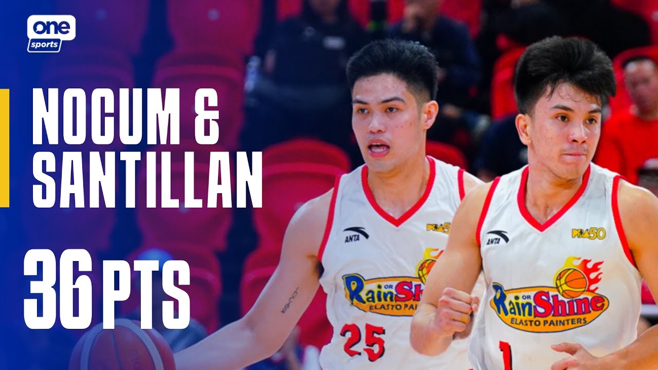 Nocum, Santillan COMBINE FOR 36 PTS for Rain or Shine vs. NLEX 🎨 | PBA ...
