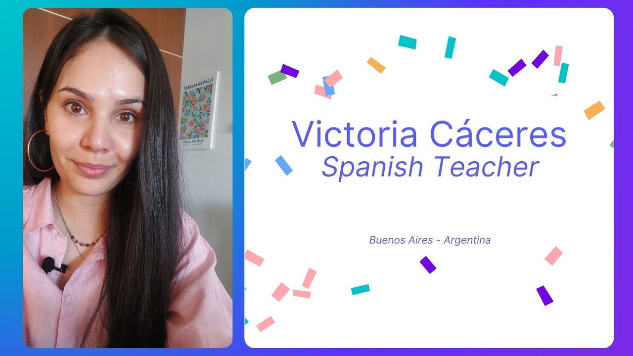 Learn Spanish with Victoria Cáceres - YouTube