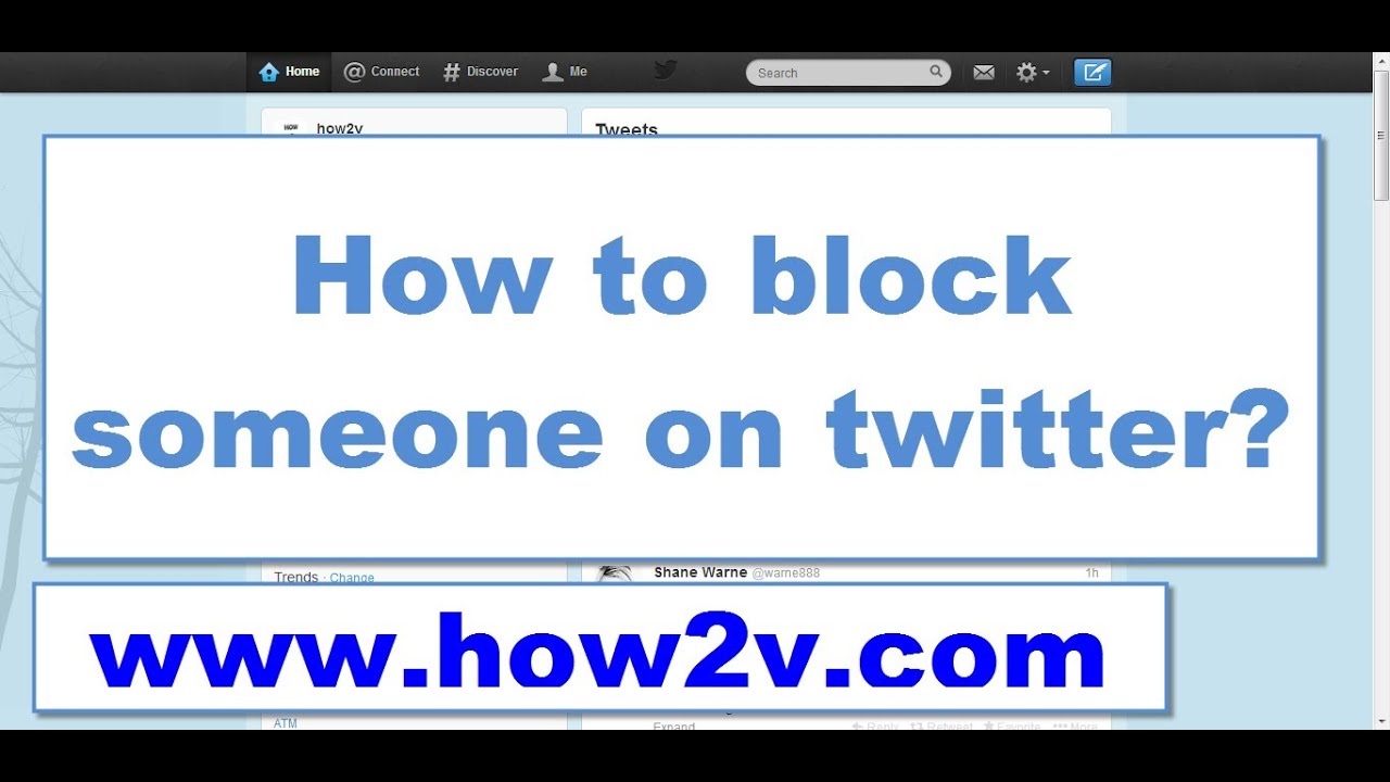 how to block someone on twitter 2015 - YouTube