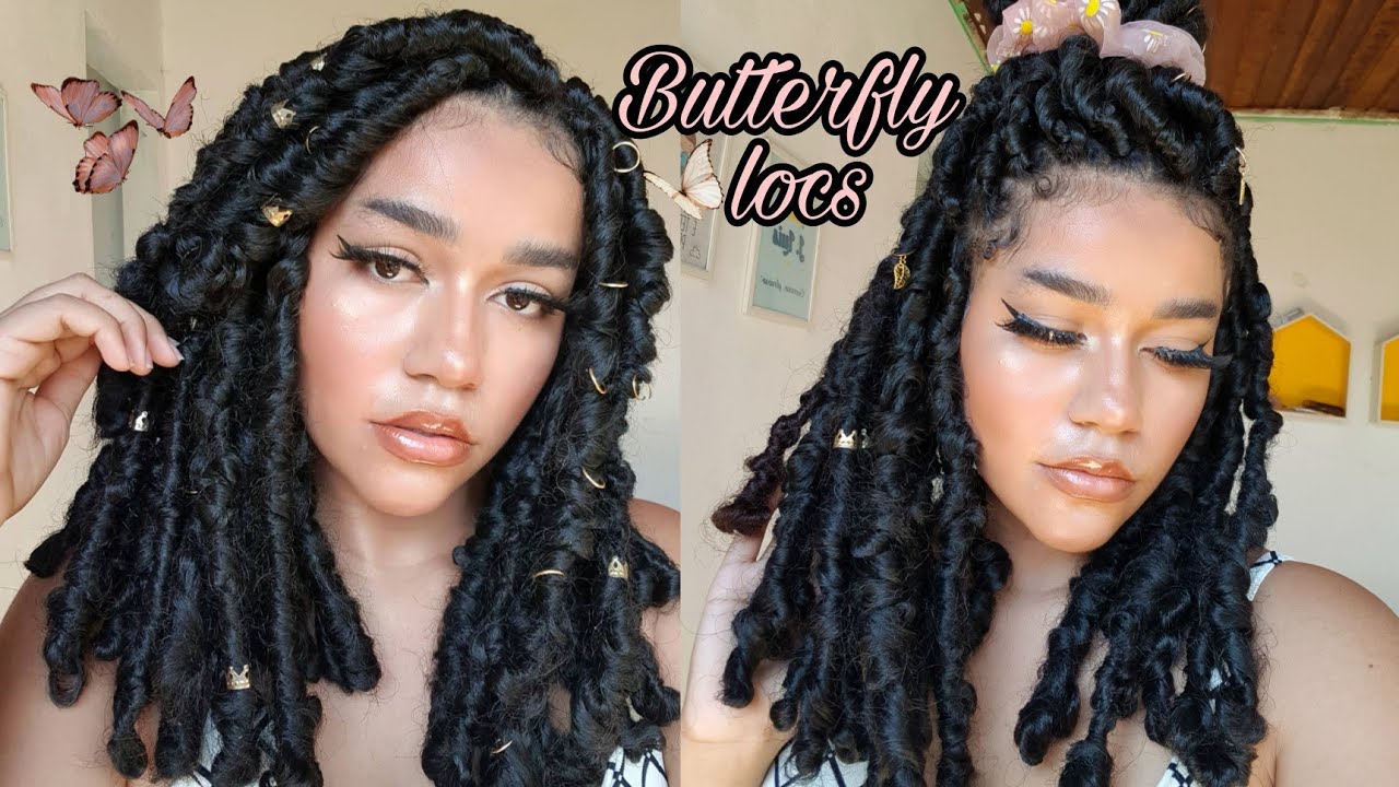 Butterfly locs tutorial/ passo a passo de como fazer sozinha e em casa ...