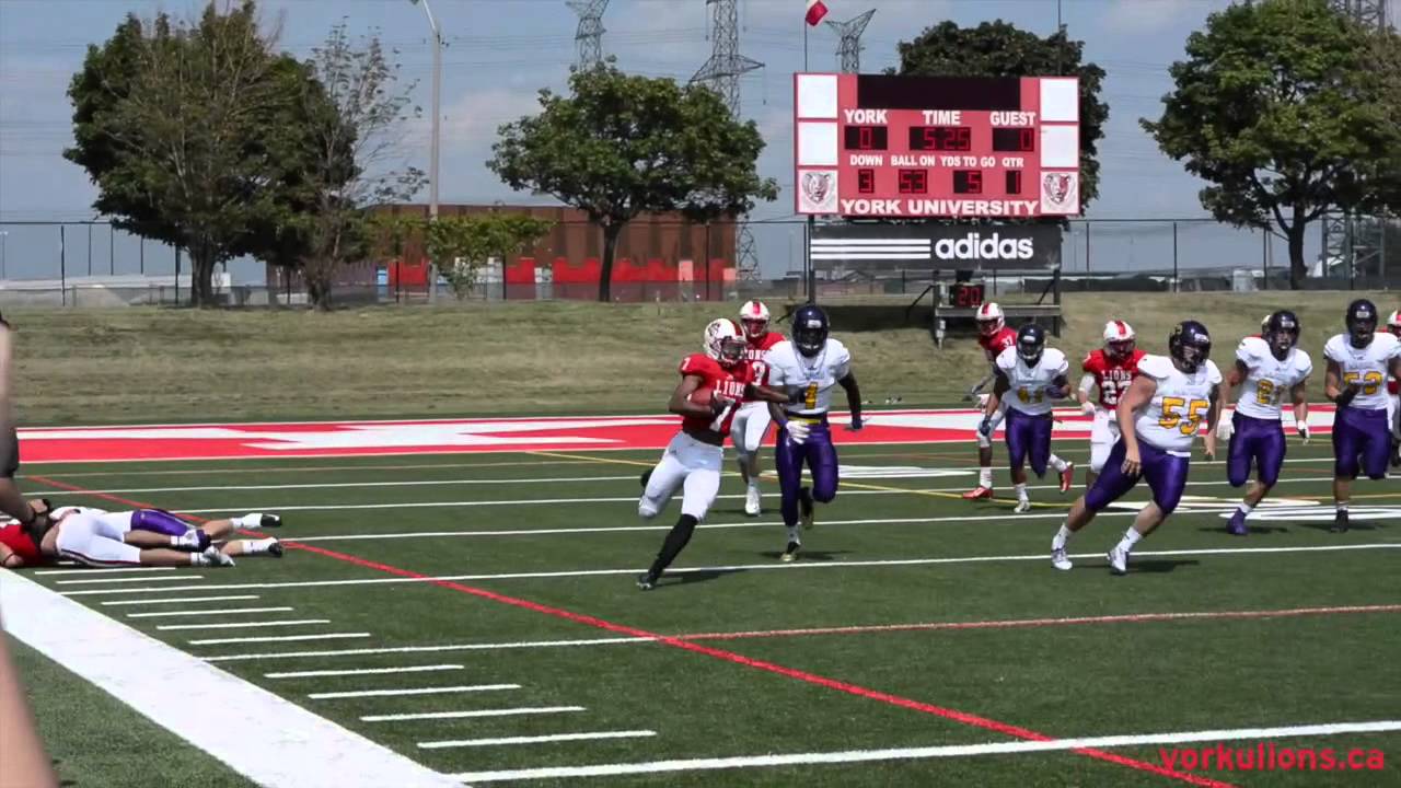 York Lions HIGHLIGHTS | Football vs. Laurier (Aug. 30, 2015) - YouTube