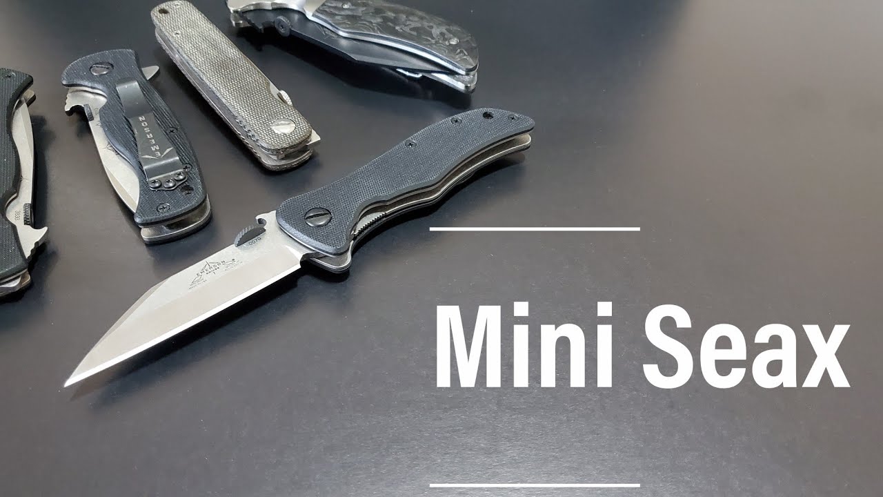 Emerson Knives Collection #69 - Mini Seax (Comparison with Mini CQC7 ...