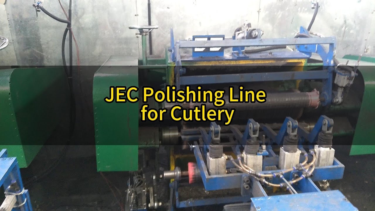 JEC Polishing Line for cutlery - YouTube