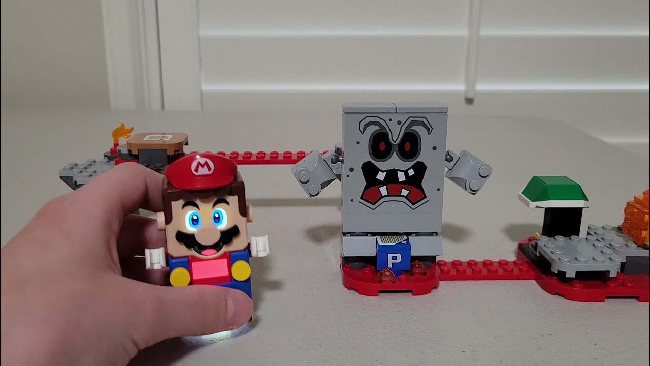 Lego Super Mario Whomp's Lava Trouble Expansion Set Review - YouTube