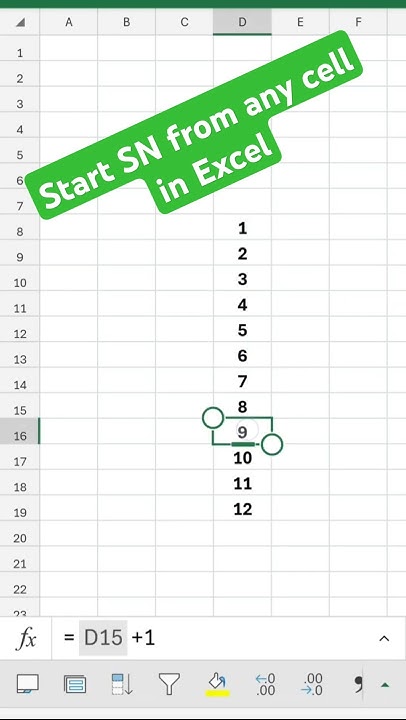 How to add serial number in Excel - YouTube