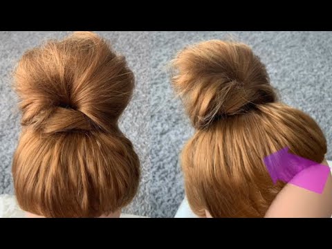 2 Minute Messy Bun | Beginner Tutorial | Easy - Perfect Every Time ...