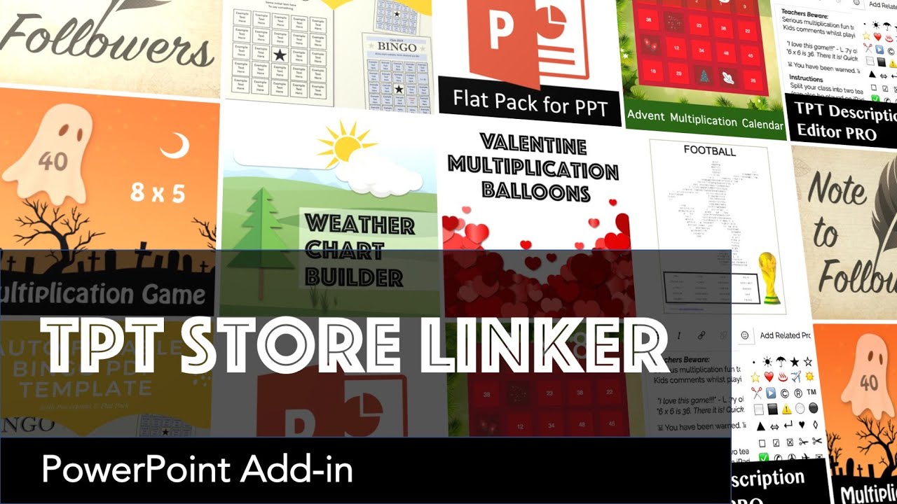 TPT Store Link PowerPoint Add-in - An Overview - YouTube