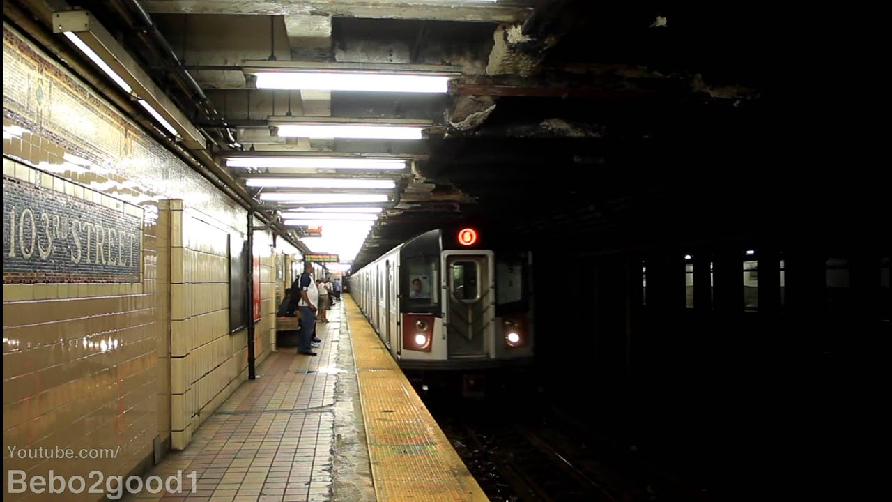 New York City Subway: IRT (4) (5) (6) at East 103rd Street - YouTube