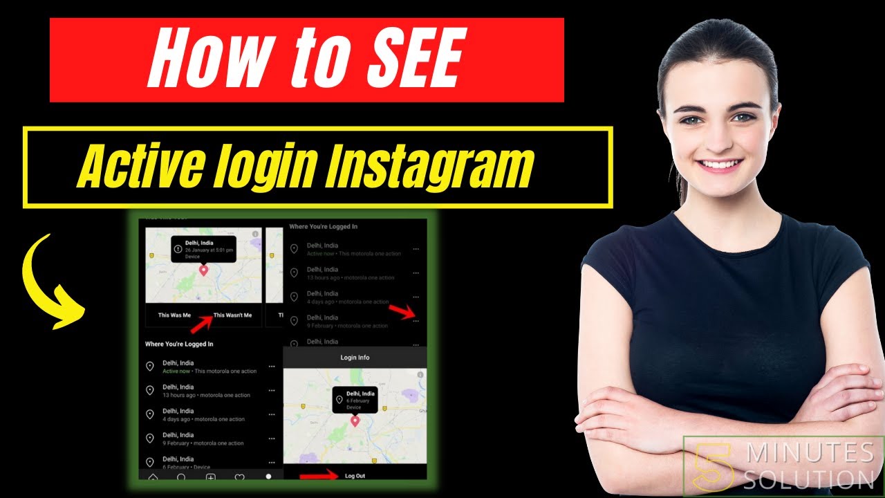 How to see your active login Instagram 2024 - YouTube