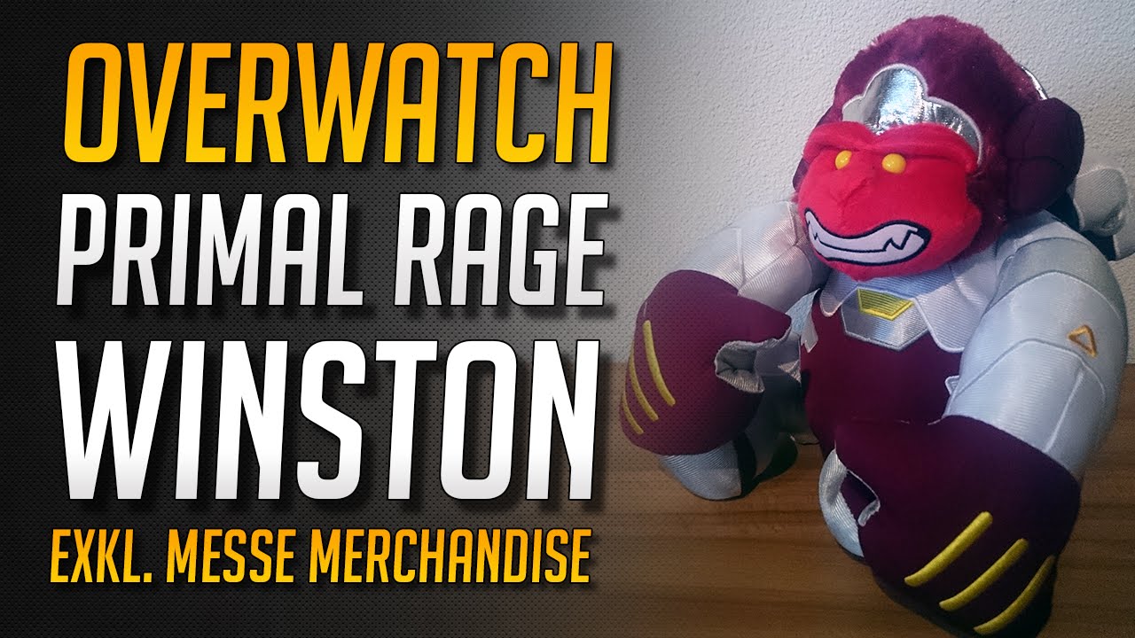 Overwatch | Primal Rage Winston Plush Merchandise + Katzen Outtake ...