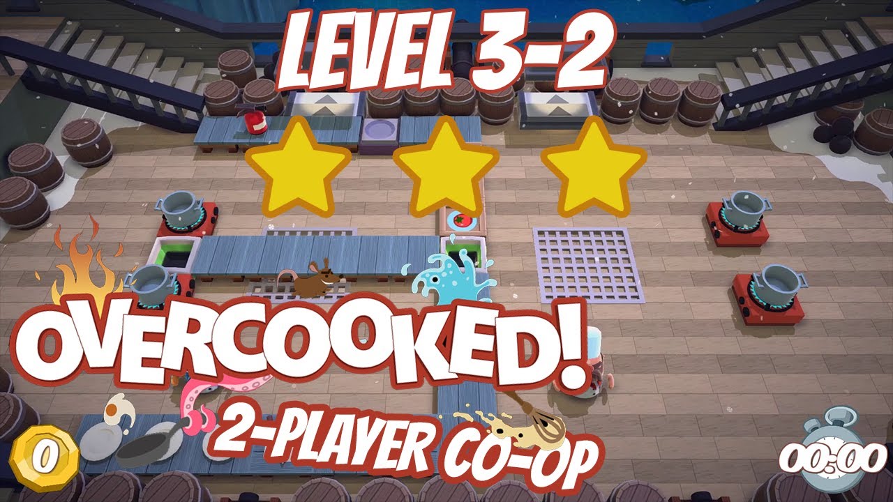 Overcooked - 3-Star Walkthrough: Level 3-2 (1080p 60 fps) - YouTube