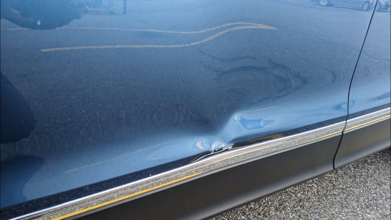 Vw Tiguan Massive Door Dent Repaired! - YouTube