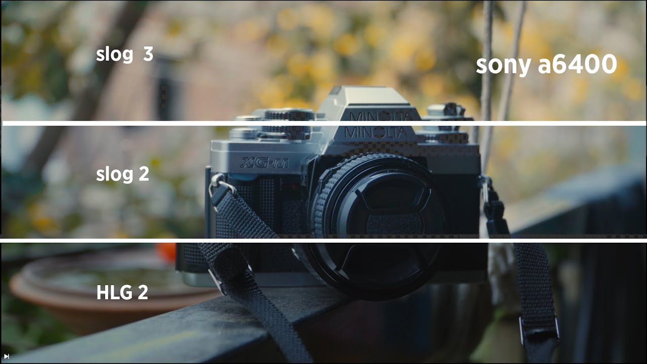 DIFFERENT LOG FORMATS IN SONY a6400 | #colorgrading #sonya6400 #slog3 # ...