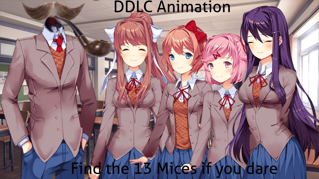 DDLC Animation: Dokis read M.Ustache's Poem - YouTube