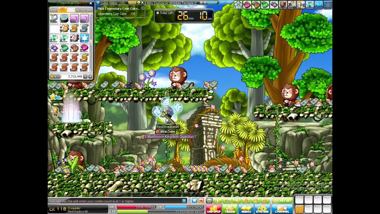 Maplestory Mama Monkey Training - YouTube