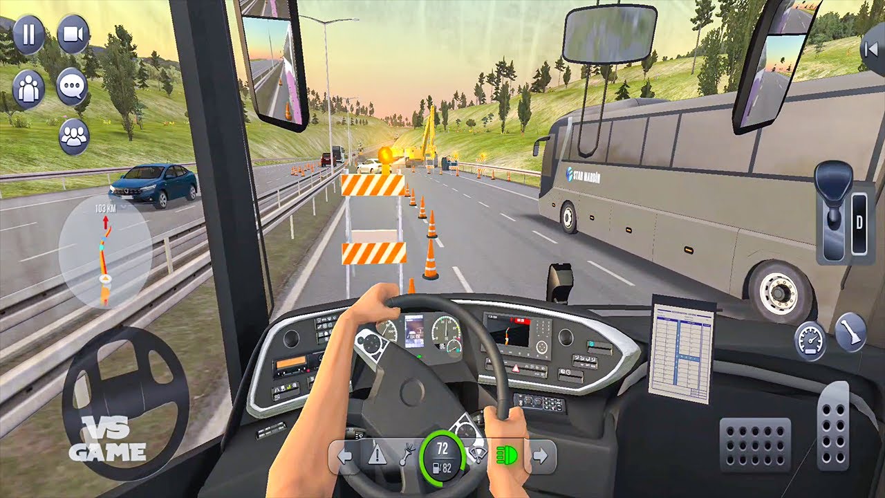 Working Road Event On The Highway - Bus Simulator Ultimate - Gameplay ...