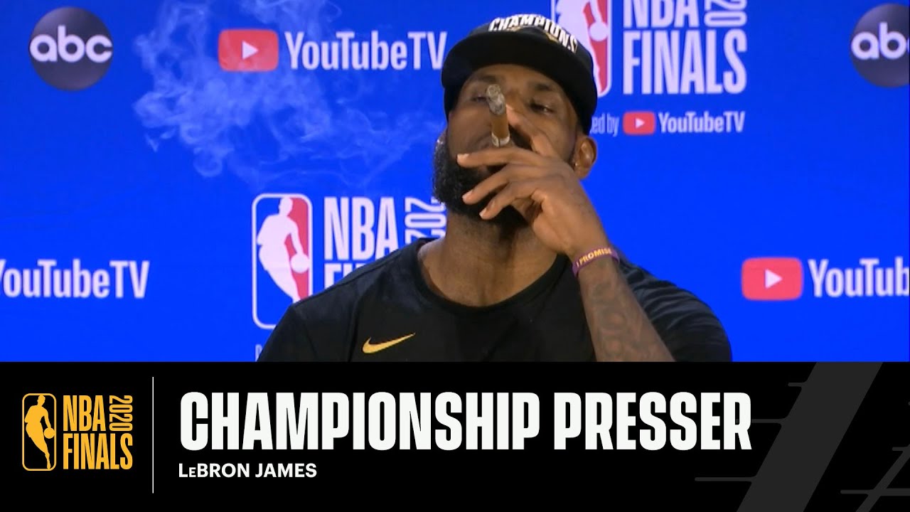 Championship Press Conference: LeBron James | Lakers - YouTube