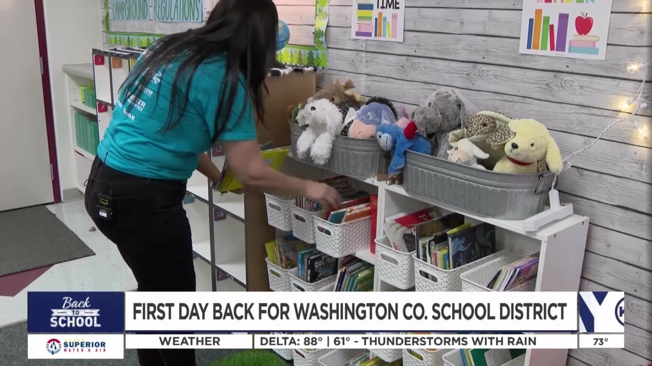 Utah's first district now back to school in Washington County - YouTube