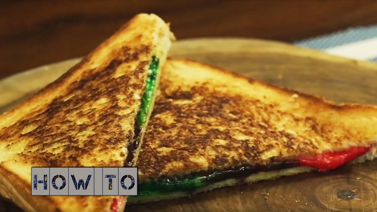 Rainbow Cheese Toast (Roti Bakar Pelangi) | Food Ideas Tutorial | HOW ...