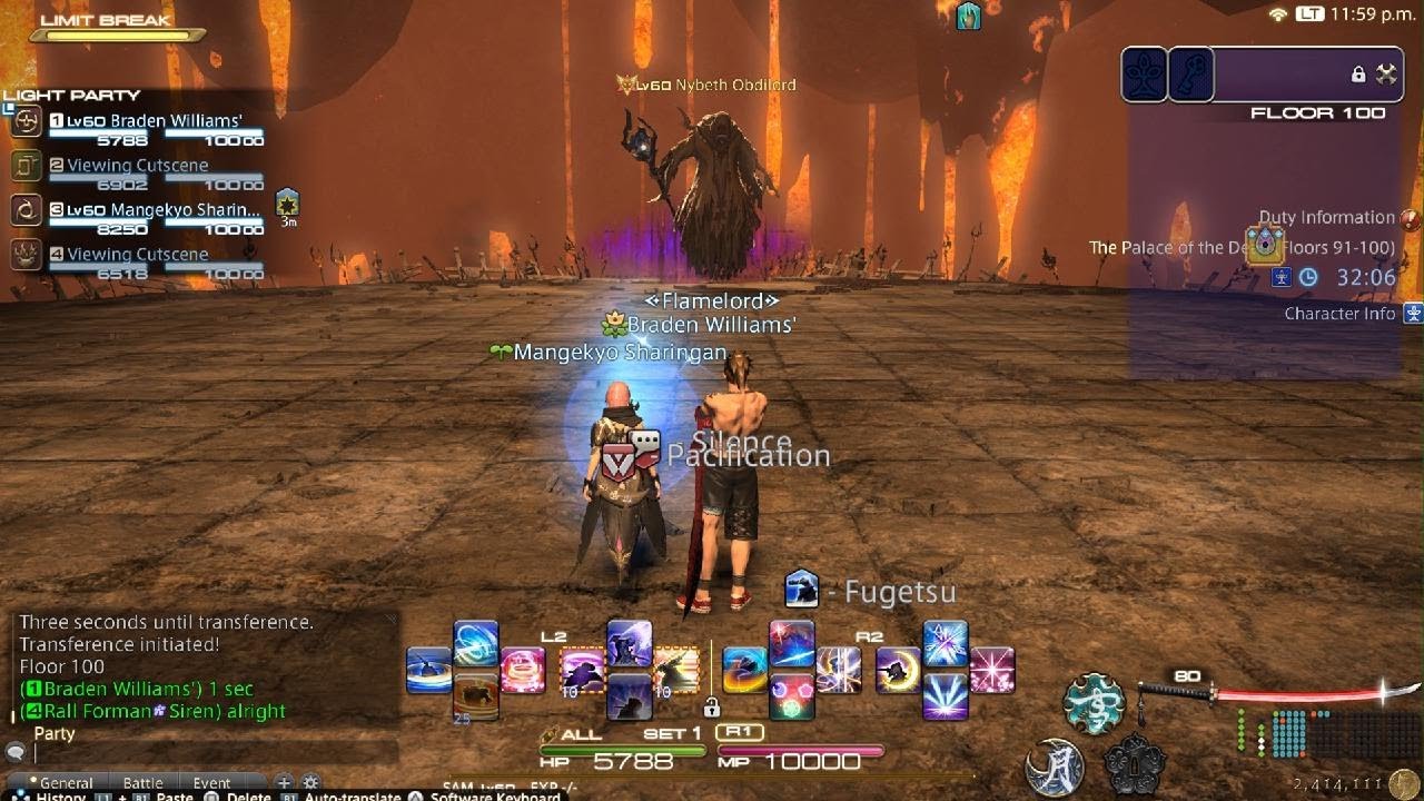 FINAL FANTASY XIV Tanking as a dps on floor 100 boss of potd! Lol - YouTube