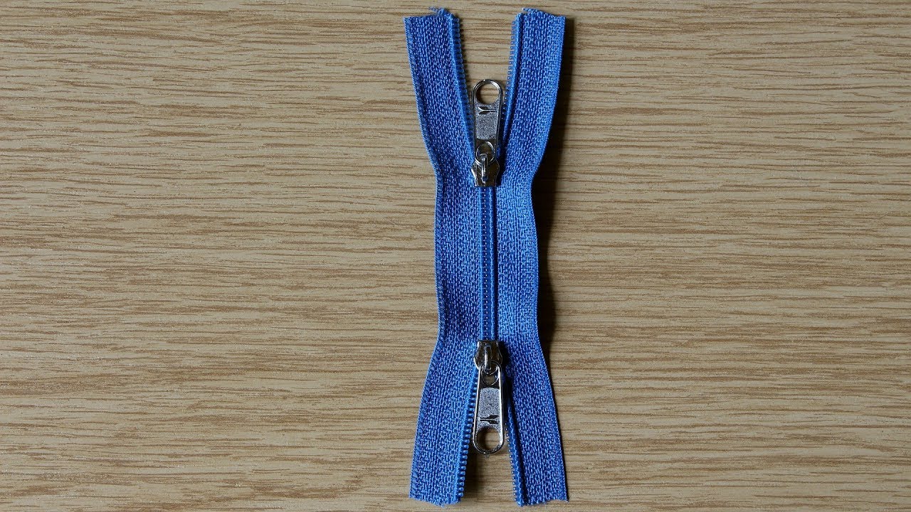 Anleitung: Schieber aufziehen für Reißverschluss in X-Form - YouTube