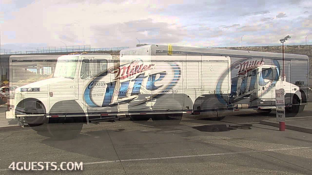 MILLER LITE TRUCK ~ CANYON DISTRIBUTING / BEER DELIVERY - YouTube