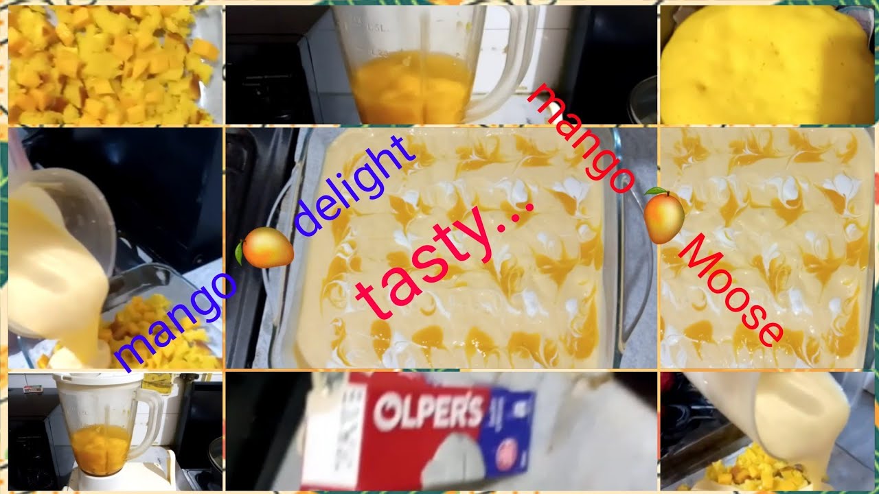 Mango 🥭 delight or Mango 🥭 Moose recepie 💛sister's life style ️ 👩‍ ️‍👩 ...