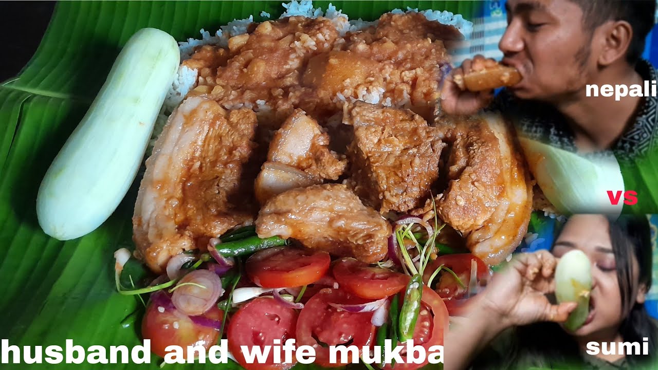 mukbang || Local pork eating delicious || pork belly mukbang ...