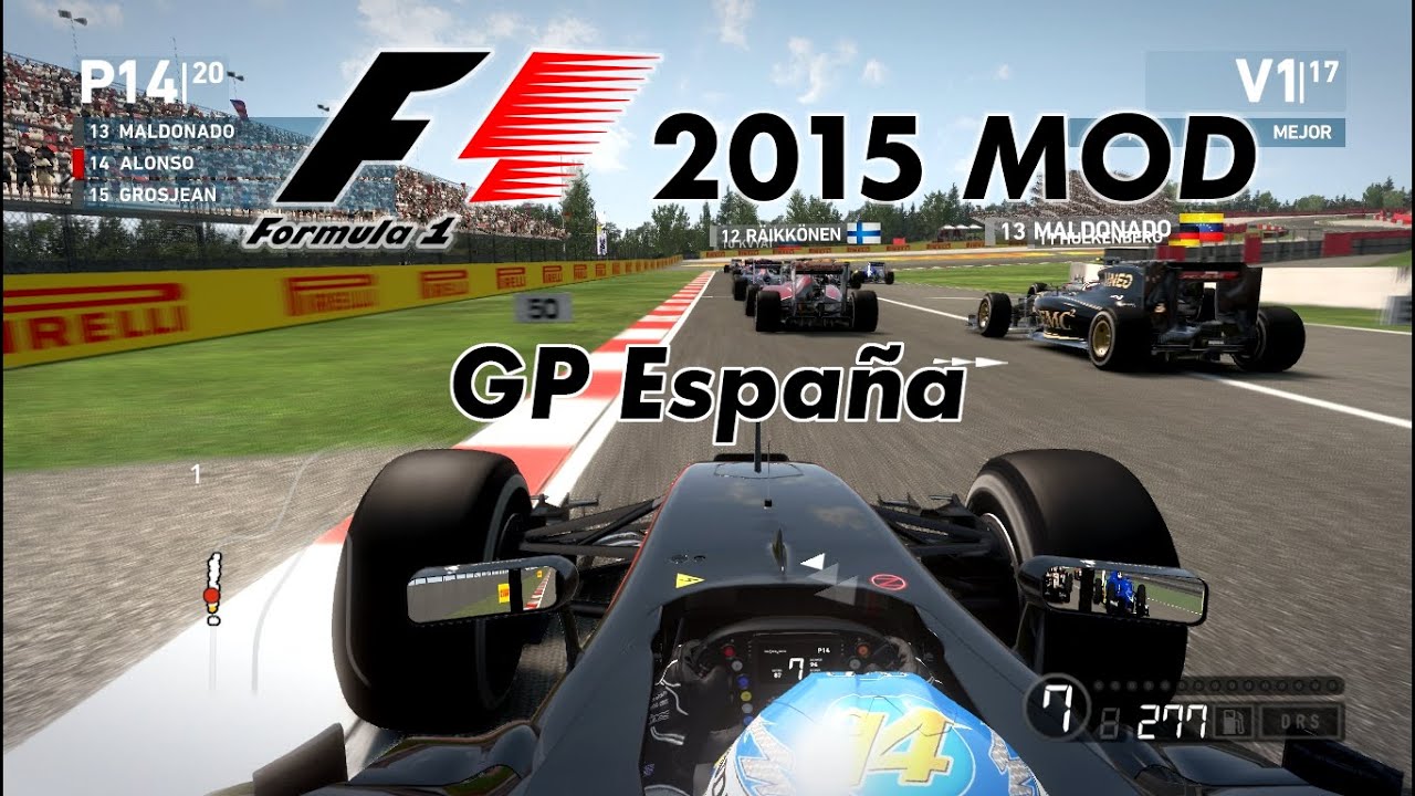 F1 2014 Mod 2015 - GP España - Alonso - YouTube