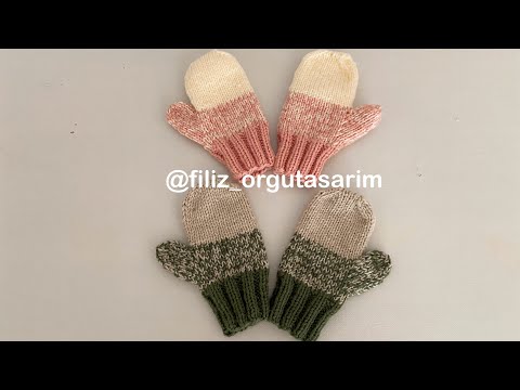 2 YAŞ DEGRADE DİKİŞSİZ TEK PARMAK ELDİVEN