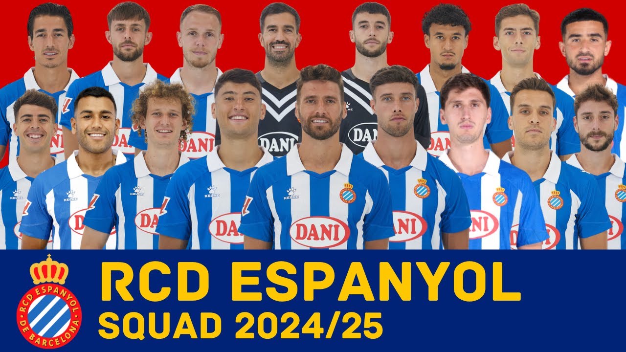 RCD ESPANYOL Full Squad For Season 2024/25 | RCD Espanyol de Barcelona ...