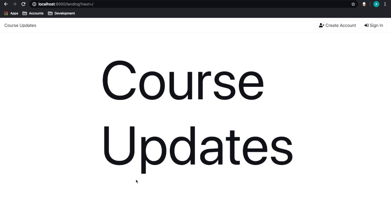 Course Updates Demo - YouTube