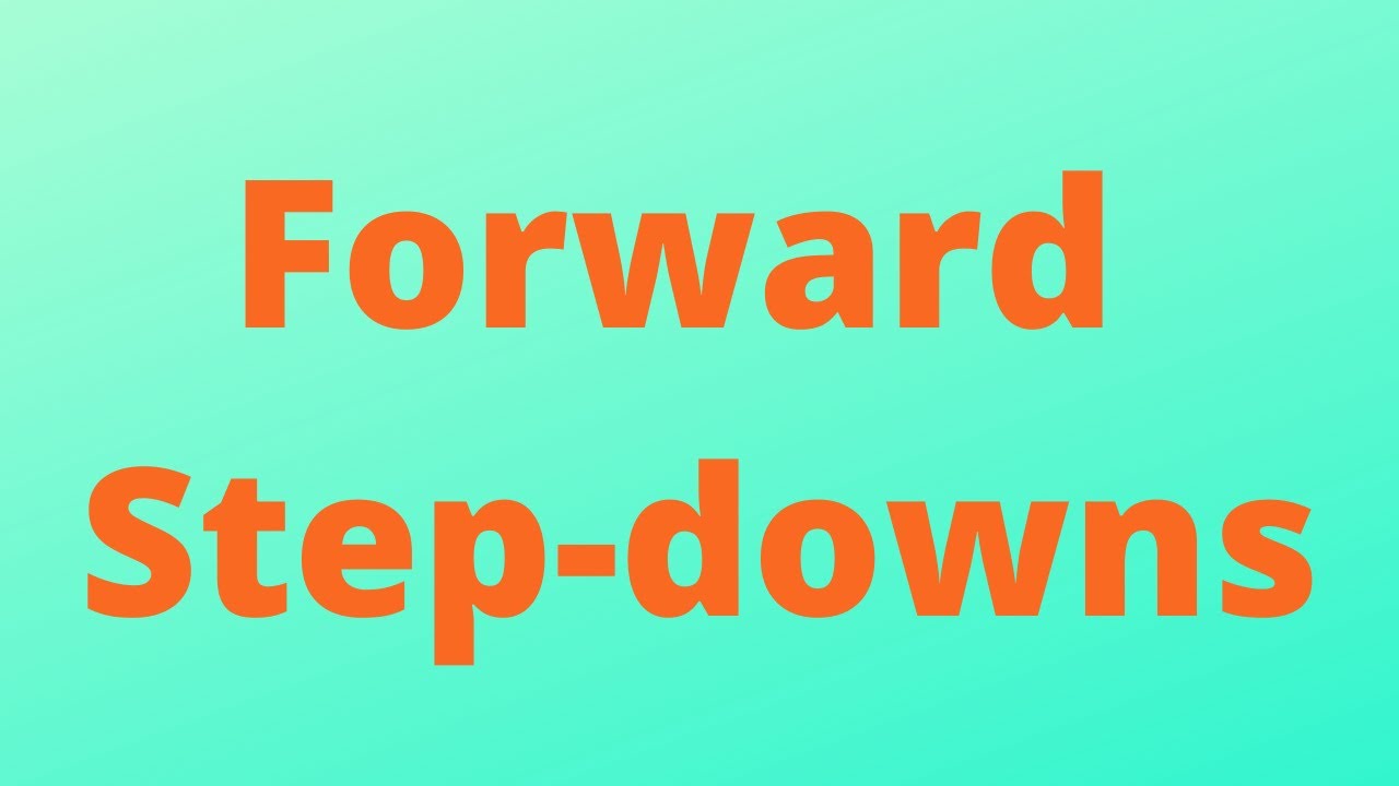 Forward Step Downs - YouTube