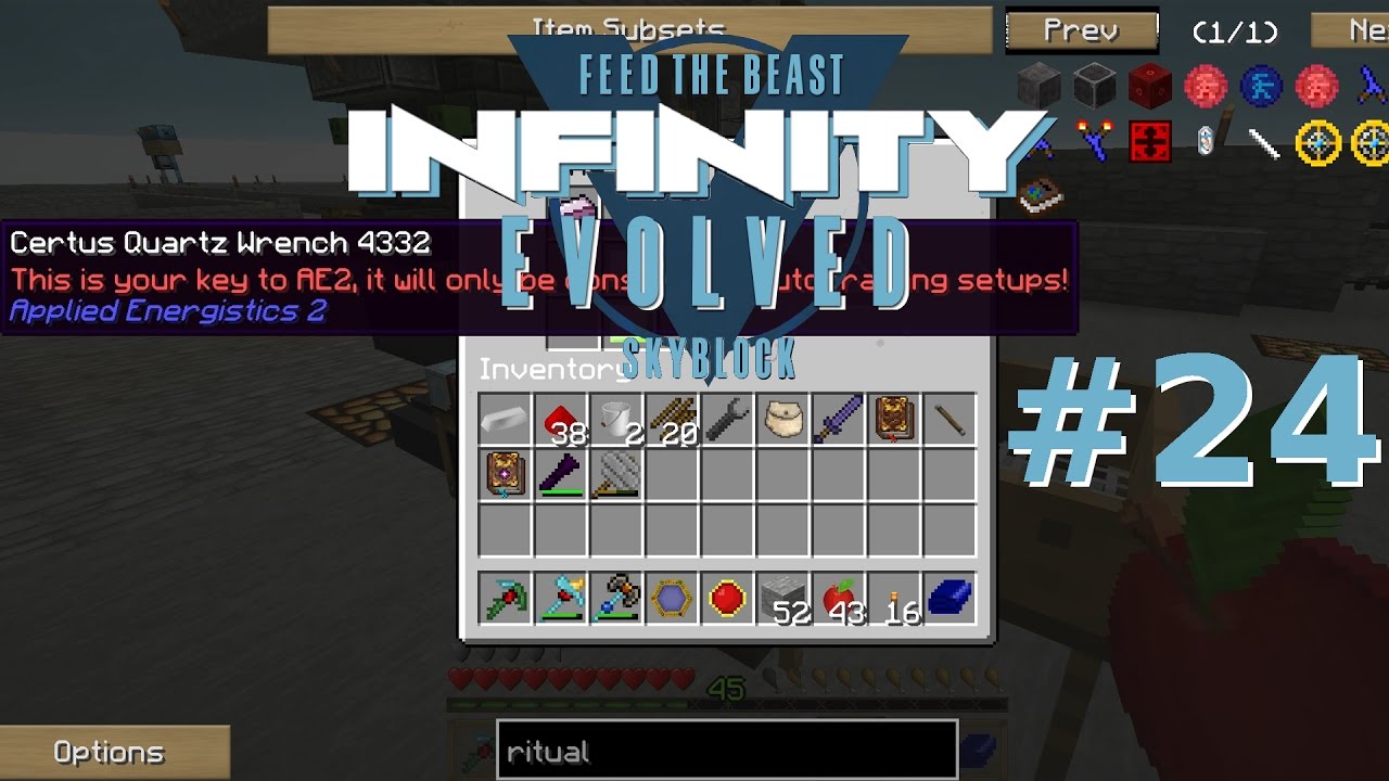 Certus Quartz Wrench - Achievement - Minecraft FTB Infinity Evolved ...