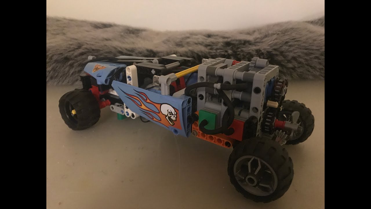 Lego Hot Rod, pneumatic engine car - YouTube