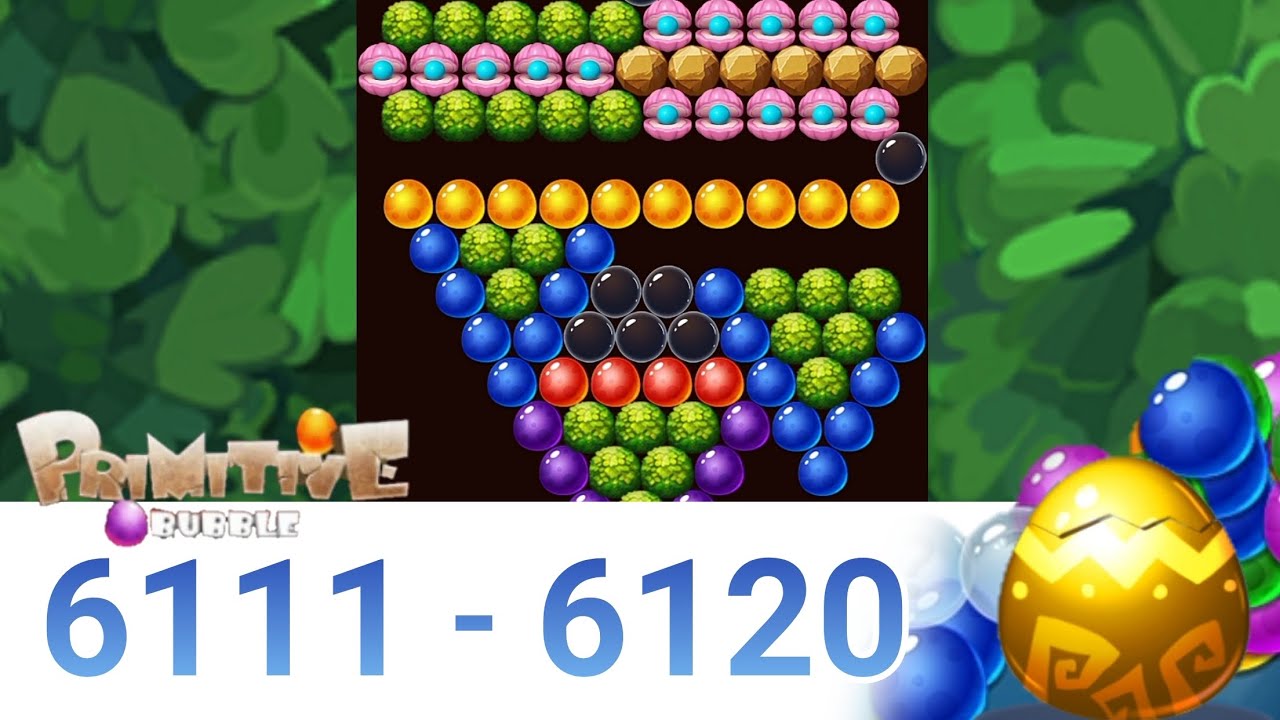 Primitive Bubble Shooter | Level 6111 to 6120 | game fruit candy - YouTube