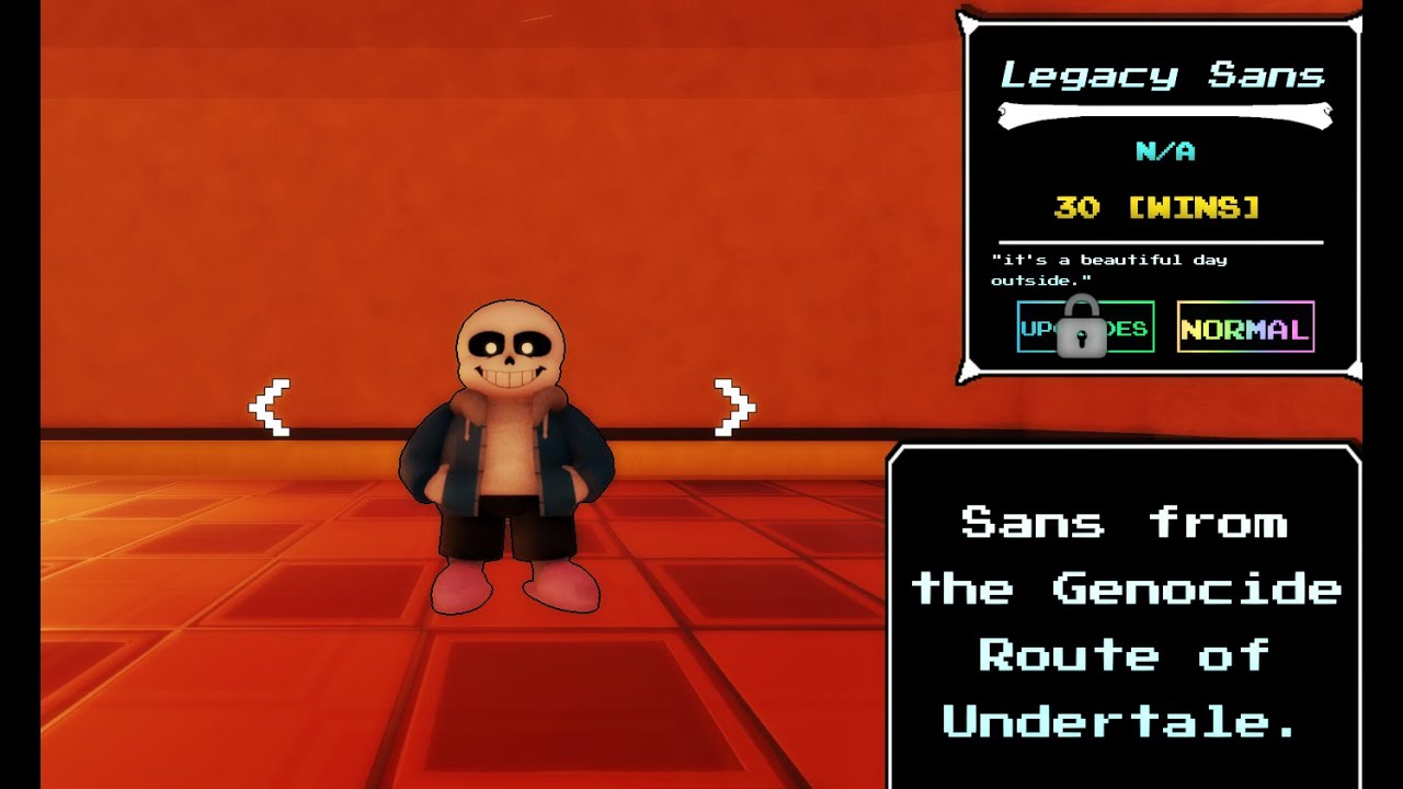 Undertale Final Showdown! Legacy sans gameplay (bad time sans skin ...
