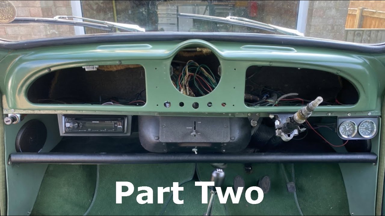 Morris Minor dashboard and steering column refurbishment part 2 - YouTube