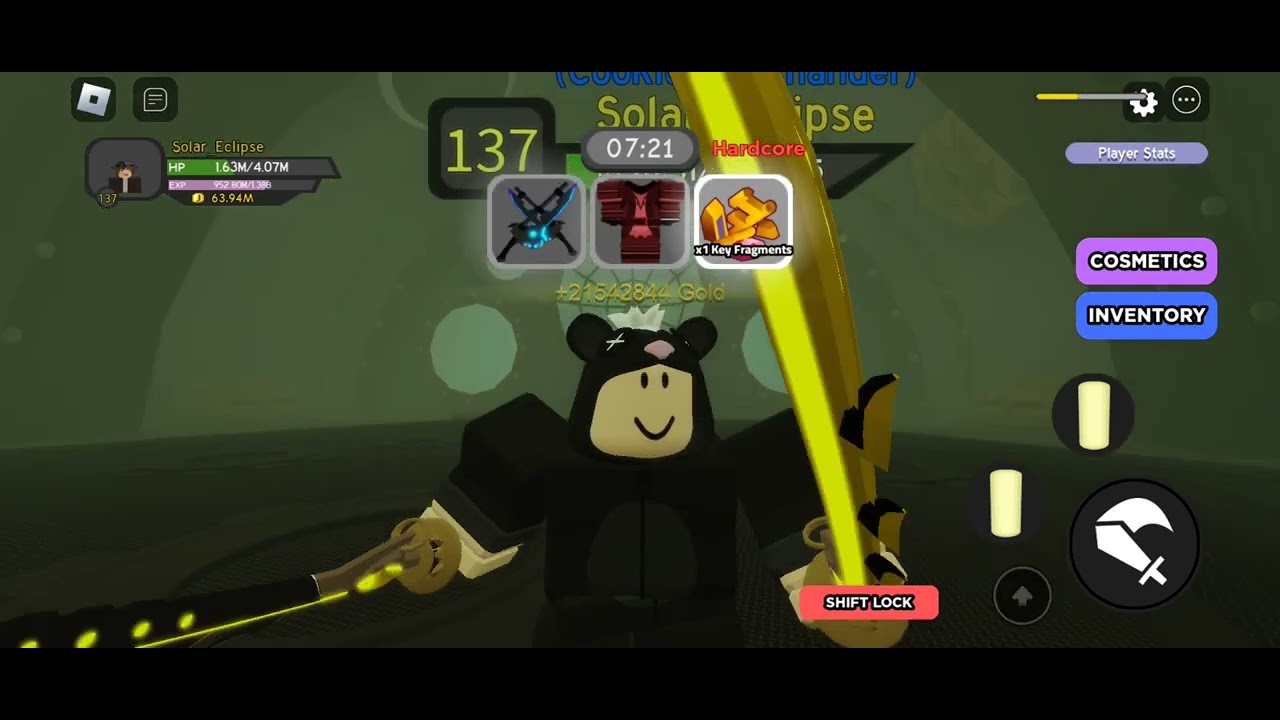 Dungeon quest grinding for leg - YouTube