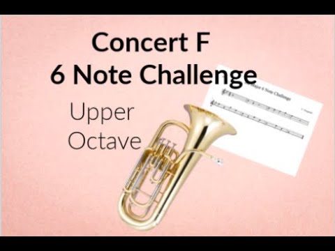 Tuba: First 6 notes in F Major (upper octave) - YouTube