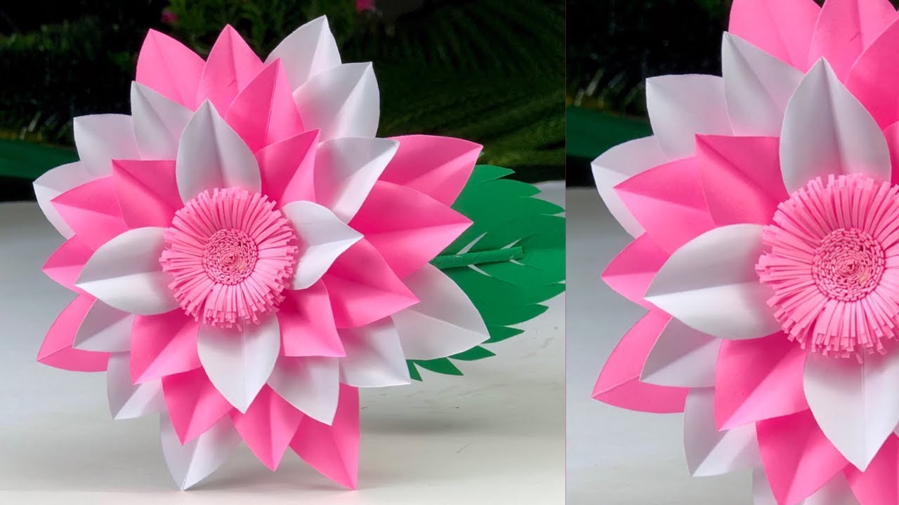 Amazing Paper Flower Making 💞🌹😊| Paper Flowers | Home Decor | Flower ...