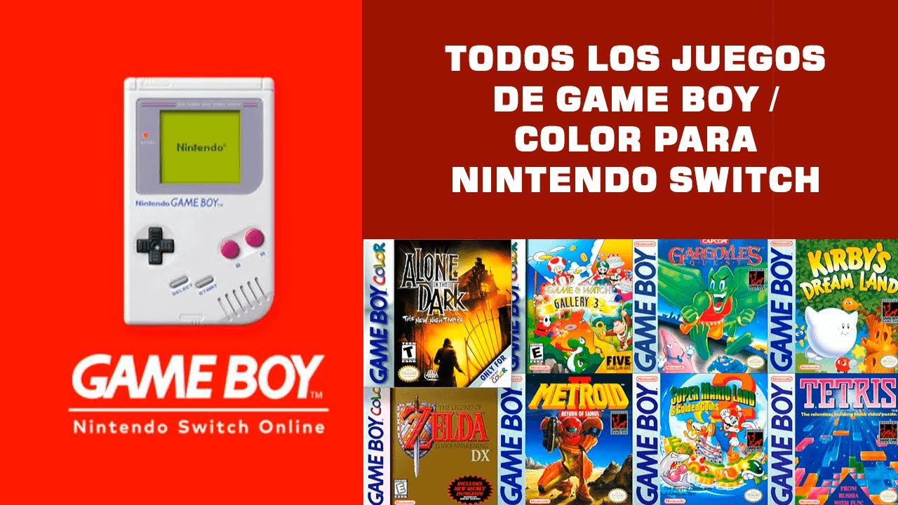 TODOS LOS JUEGOS DE GAME BOY COLOR PARA NINTENDO SWITCH EN EL EXPANSION ...